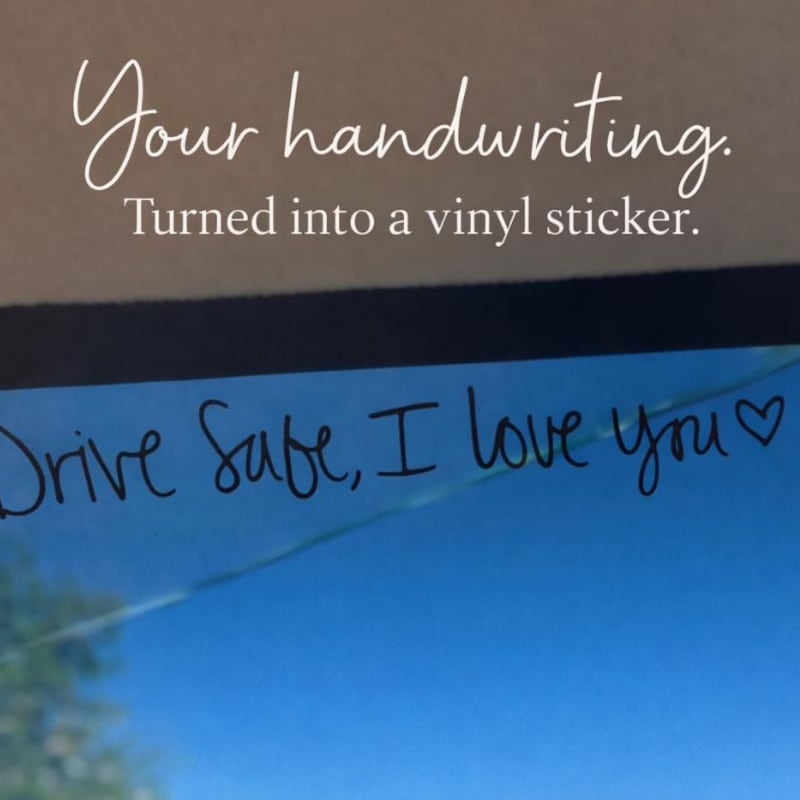 Handwritten Custom Decal - Etsy