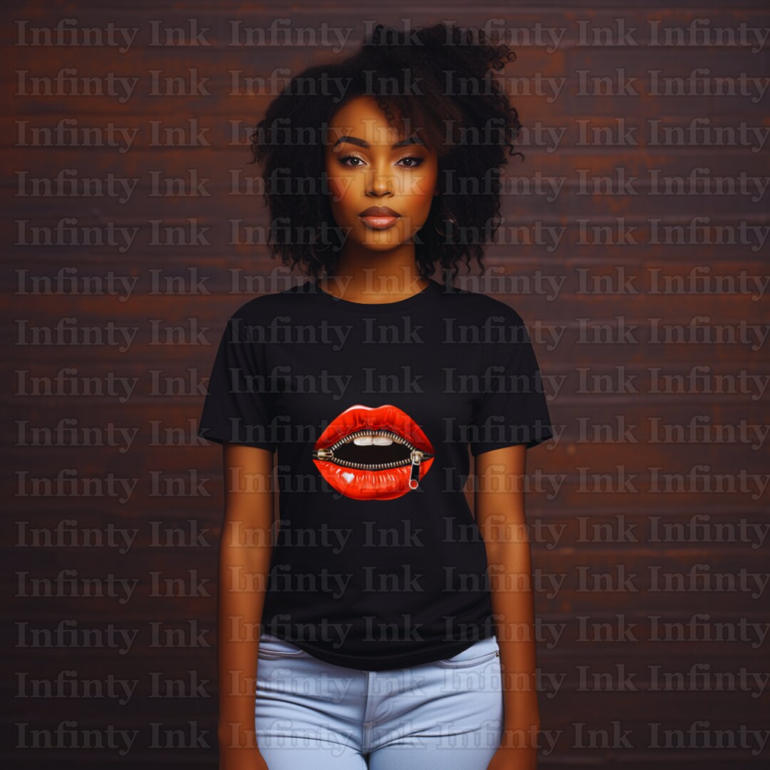Lip T-shirt Design L Svg & Png Transparent Images L Digital Downloads ...