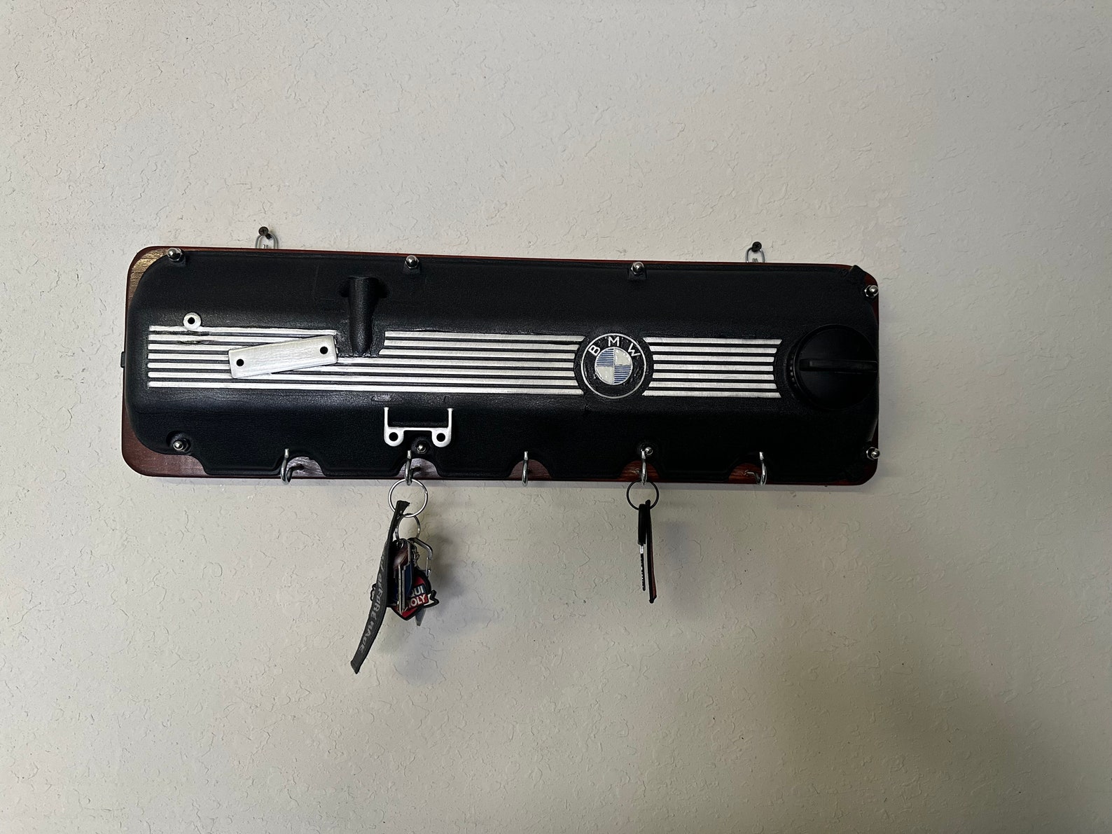 BMW Valve Cover E30 M20, Key Holder, Key Rack, Solid Wood Mounted - Etsy