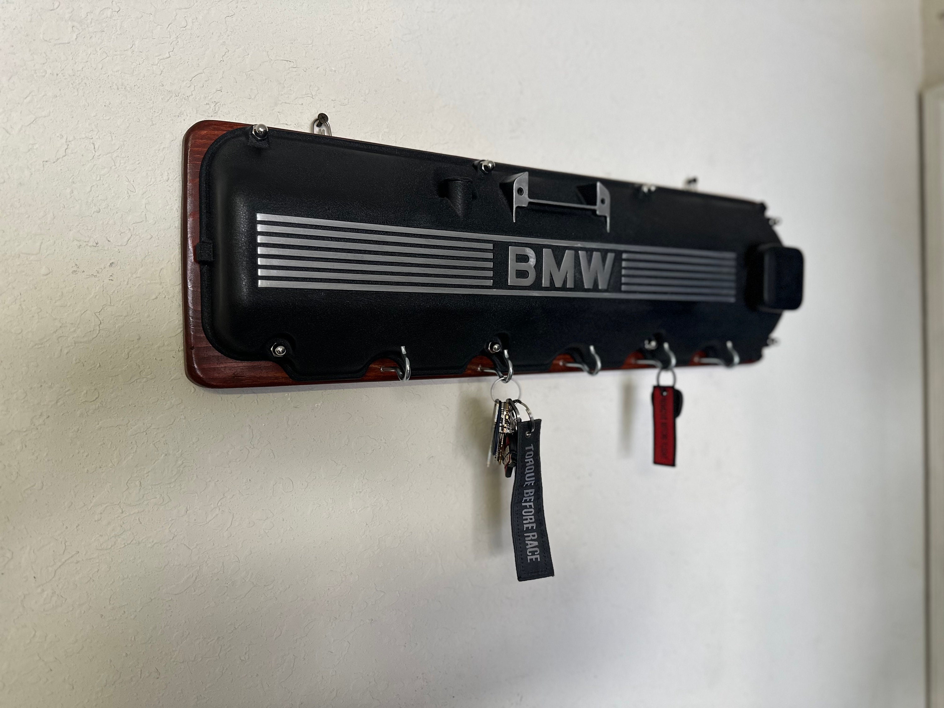 BMW Valve Cover E30 M20, Key Holder, Key Rack, Solid Wood Mounted - Etsy