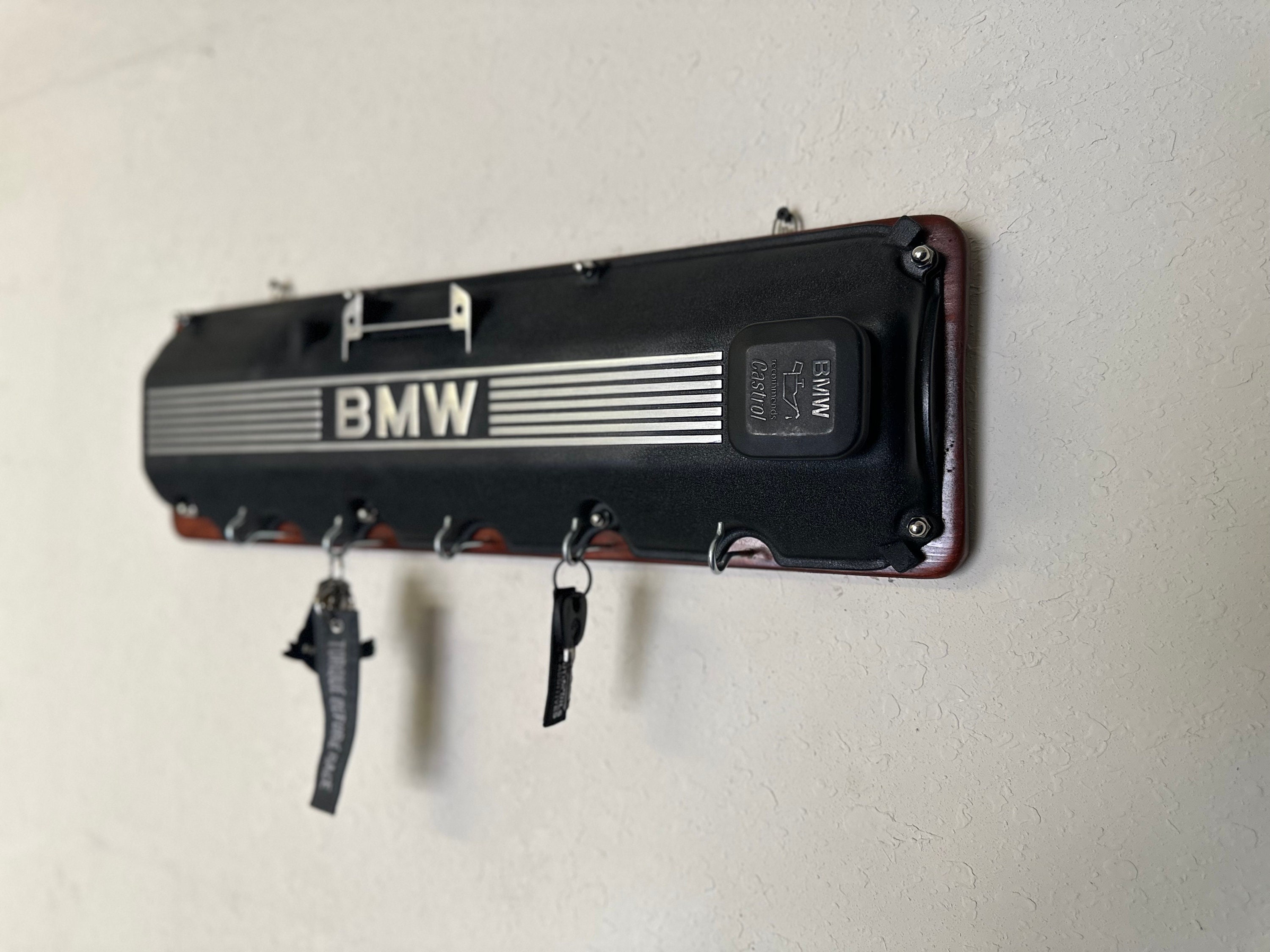 BMW Valve Cover E30 M20, Key Holder, Key Rack, Solid Wood Mounted - Etsy