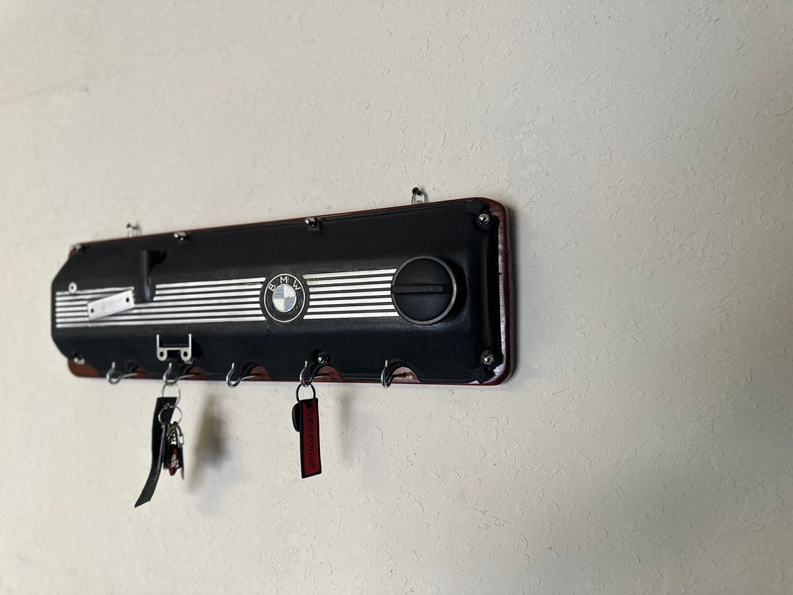 BMW Valve Cover E30 M20, Key Holder, Key Rack, Solid Wood Mounted - Etsy