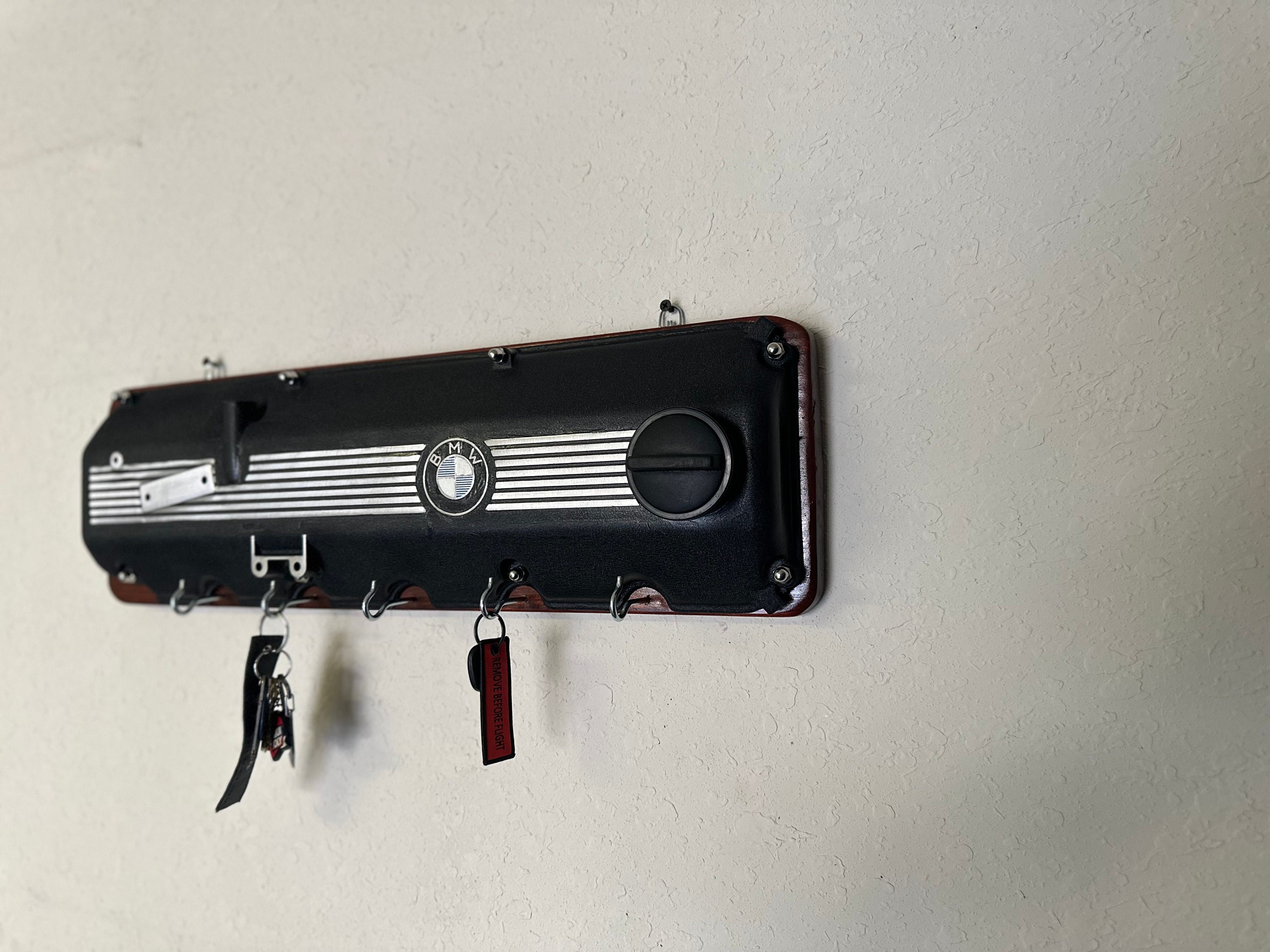 BMW Valve Cover E30 M20, Key Holder, Key Rack, Solid Wood Mounted - Etsy