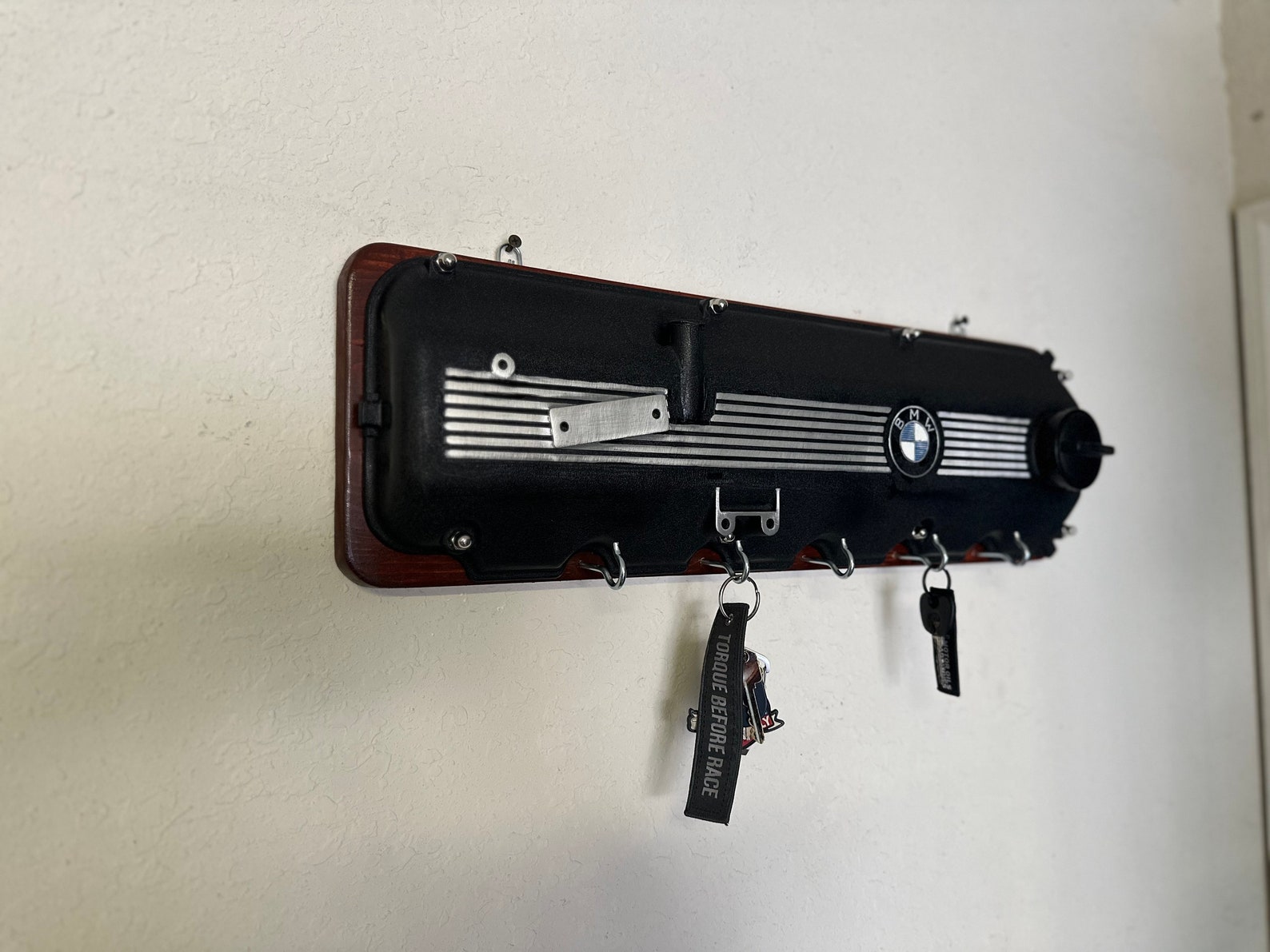 BMW Valve Cover E30 M20, Key Holder, Key Rack, Solid Wood Mounted - Etsy