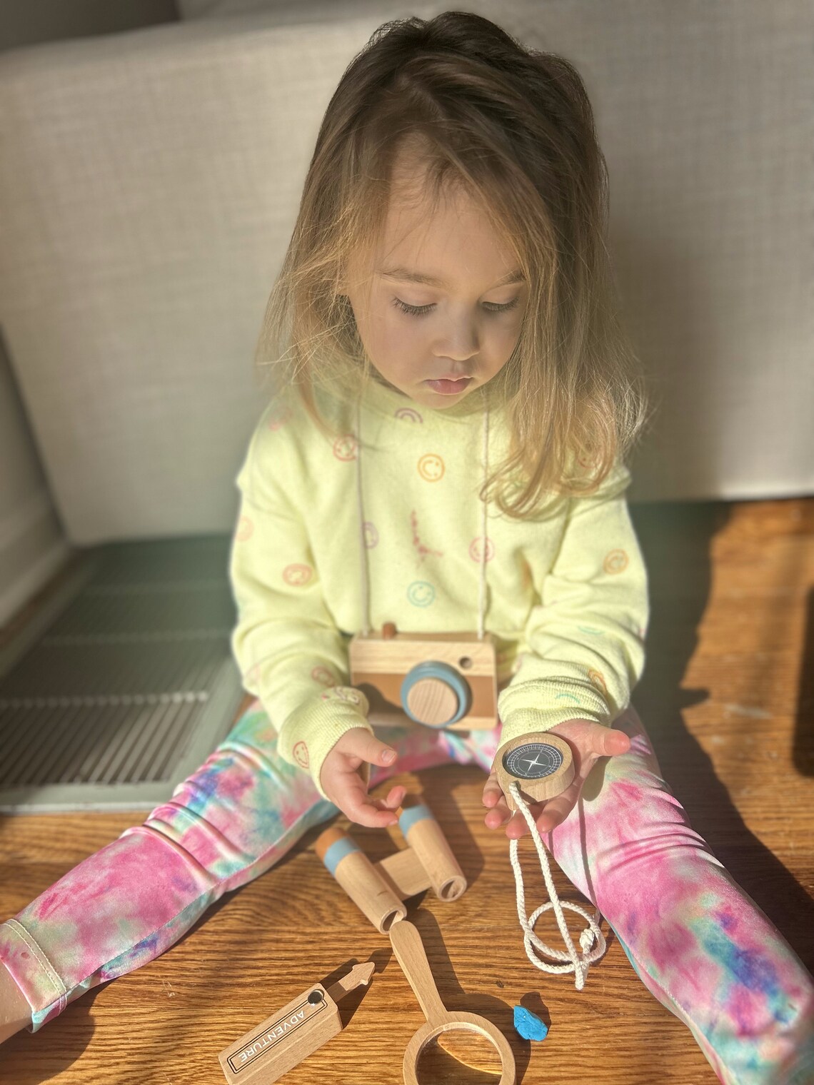 Alle Wooden Pretend Adventure Play Set Kids Explorer Set With Wooden ...