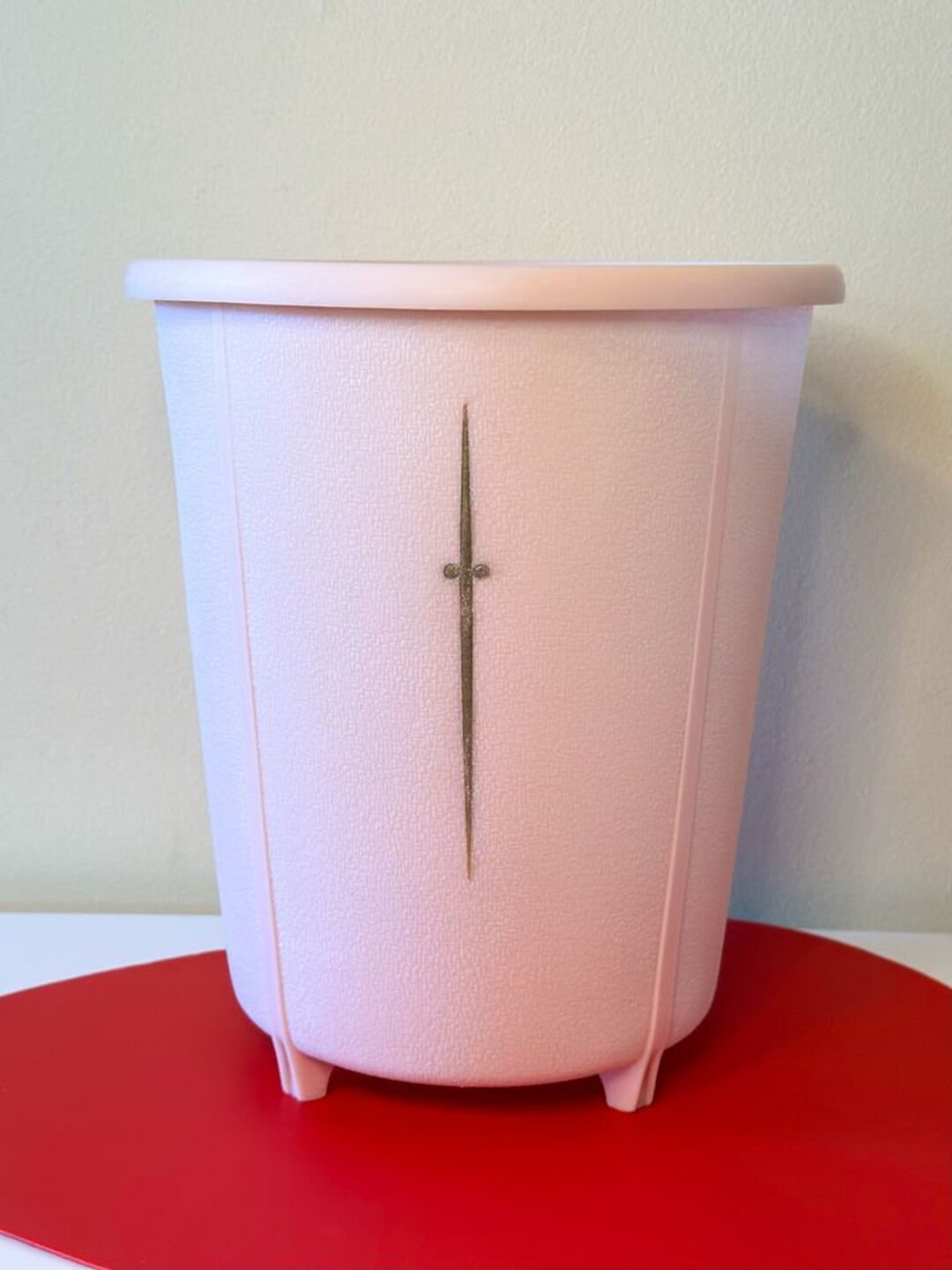 Vintage 1970s Rubbermaid Light Pink Plastic Trash Garbage Can - Etsy