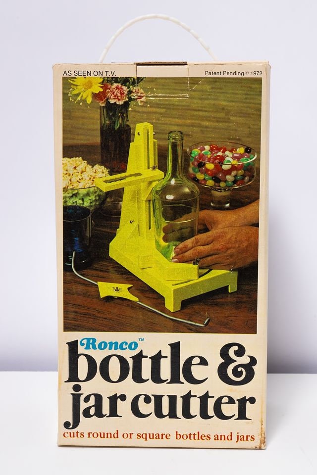 Vintage 1972 Ronco Bottle & Jar Glass Cutter Kit New in Box - Etsy