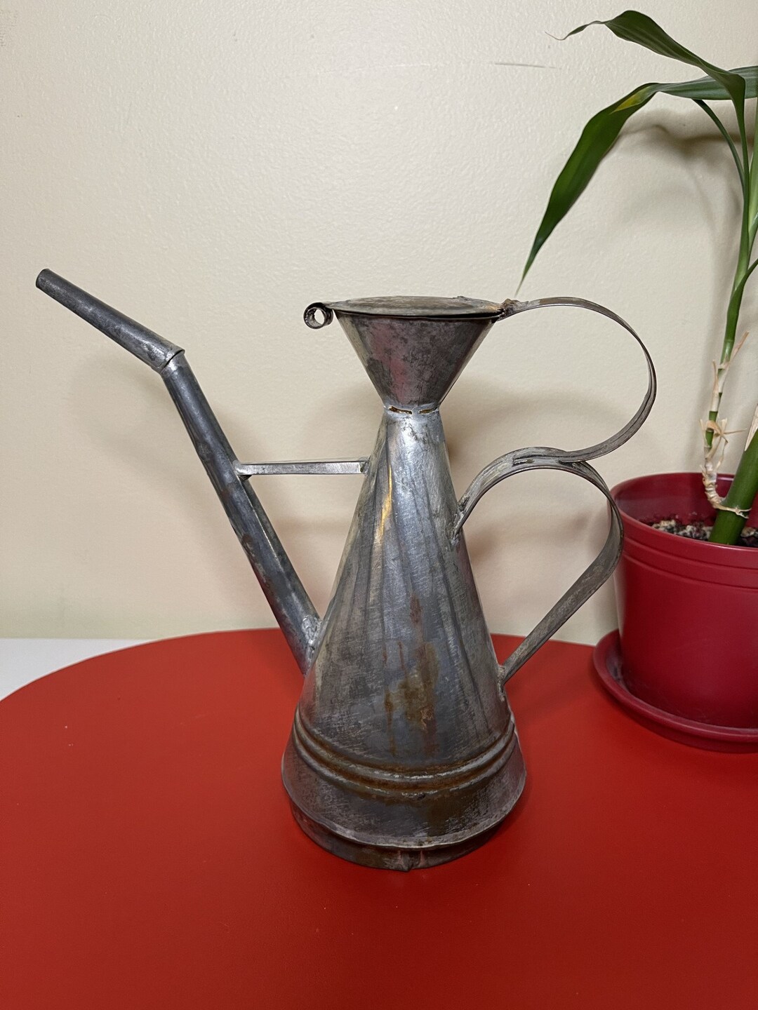 Vintage Tin Pour Spout Container for Oil or Vinaigrette - Etsy