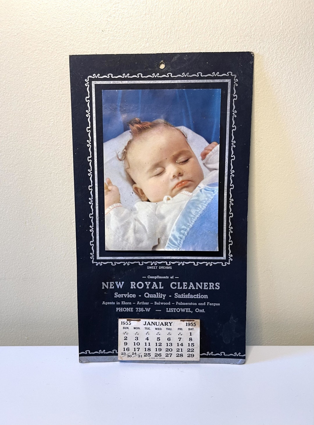 Vintage New Royal Cleaner Advertising Calendar 1955 - Etsy