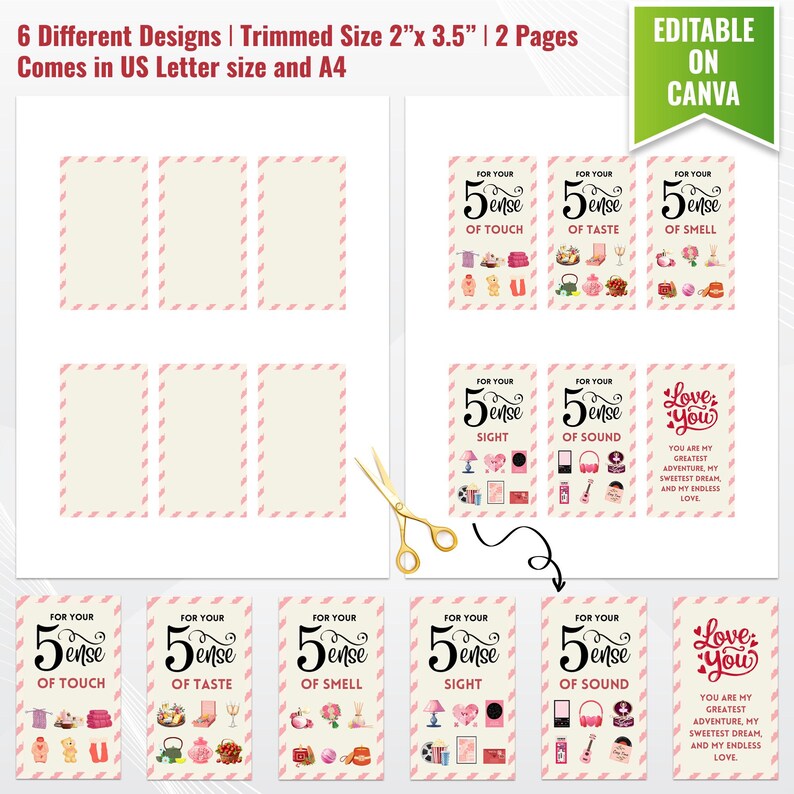 5 Senses Gift Tags | 5 Senses Gift Cards | Five Senses Gift ...