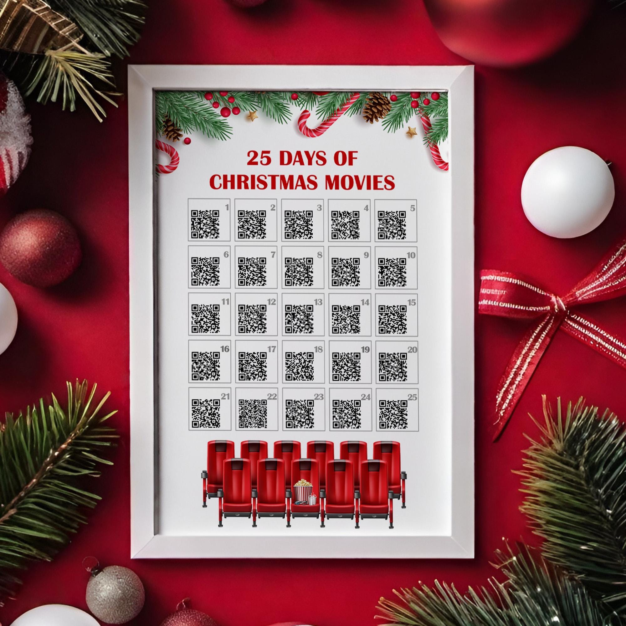 Christmas Movie Advent Calendar | 25 Festive Films With QR Codes ...