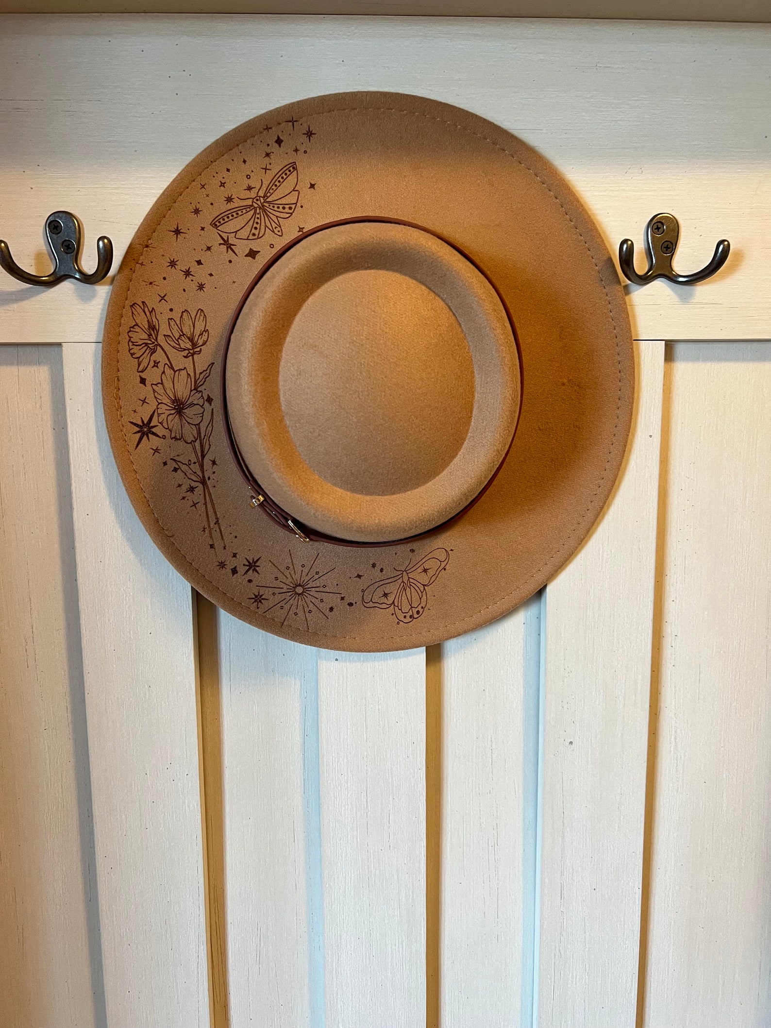 Custom Hat for Her, Engraved Fedora Hats, Hat for Boho Aesthetic ...