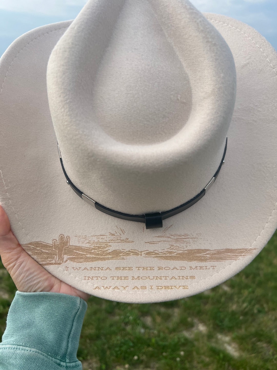 Zach Bryan Hat, Custom Engraved Cowboy Hat, Hat for Concert, Burned Hat ...