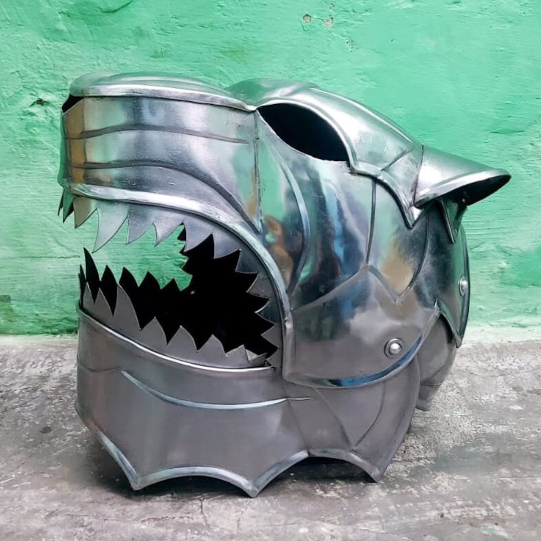 Medieval Wolf Head Helmet 18 Gauge Battle Ready Premium Helmet - Etsy