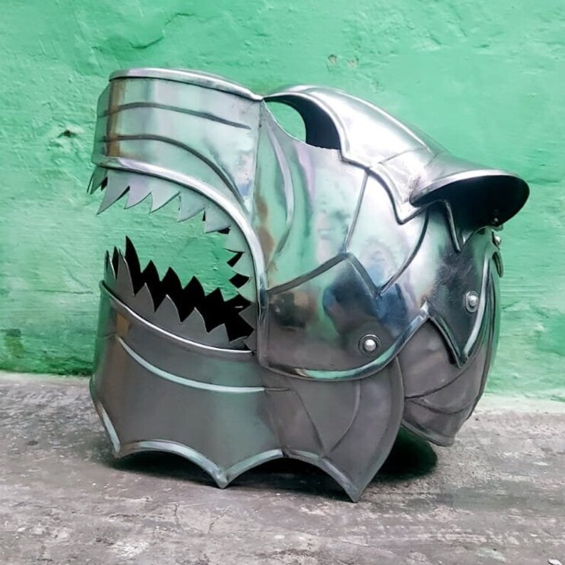 Medieval Wolf Head Helmet 18 Gauge Battle Ready Premium Helmet - Etsy