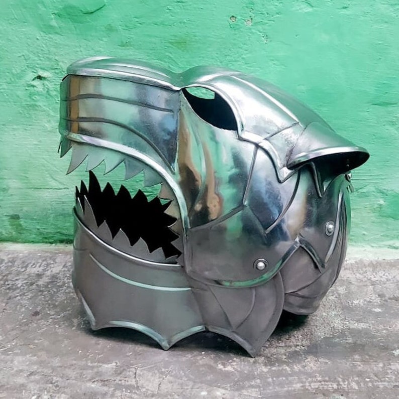 Medieval Wolf Head Helmet 18 Gauge Battle Ready Premium Helmet - Etsy
