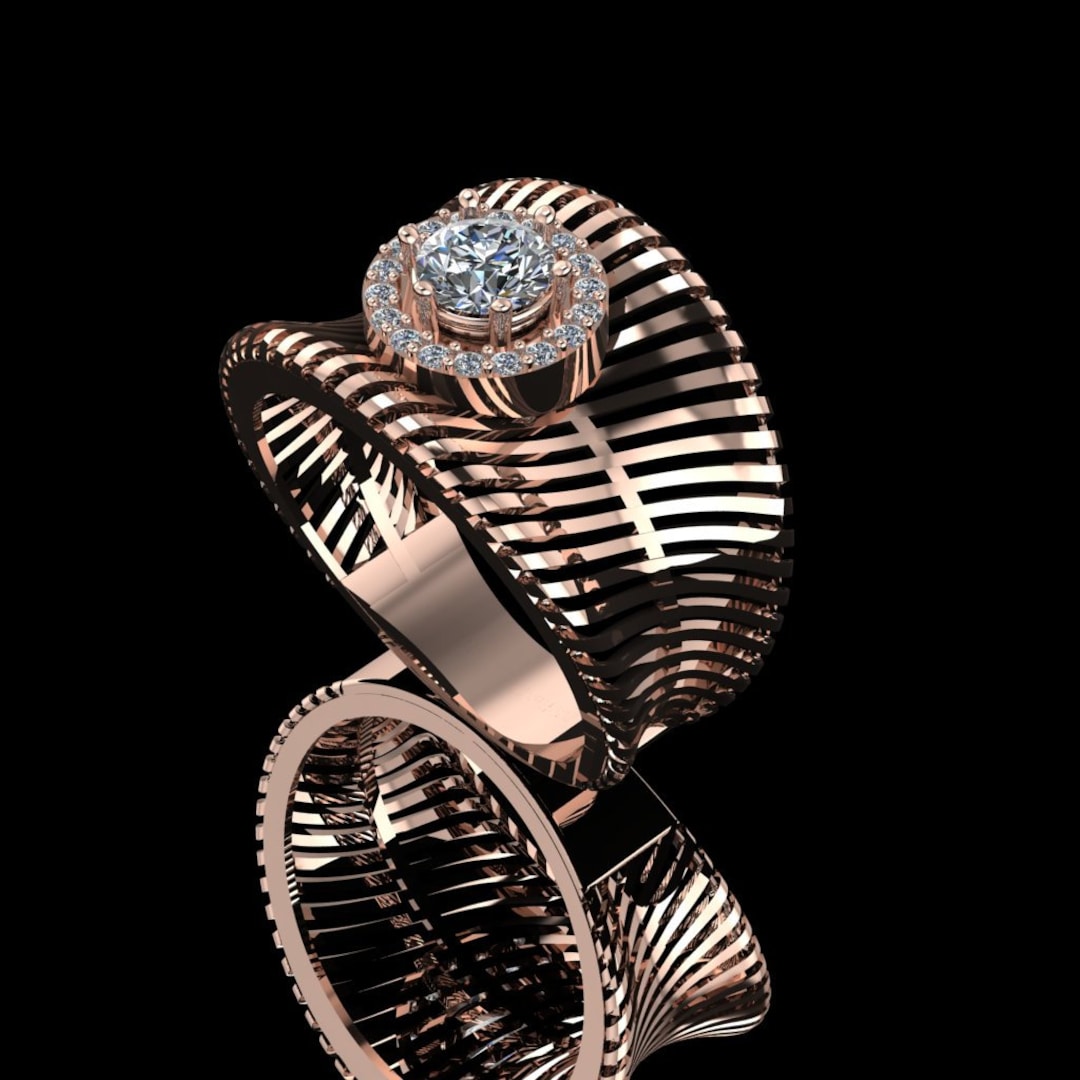 Ring STL 3D Model/ Jewelry CAD File for 3D - Etsy