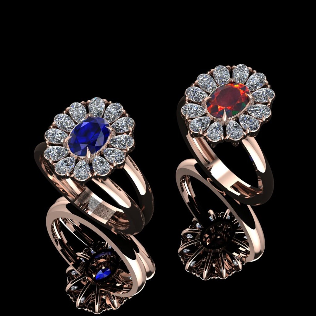 Ring STL 3D Model/ Jewelry CAD File for 3D - Etsy