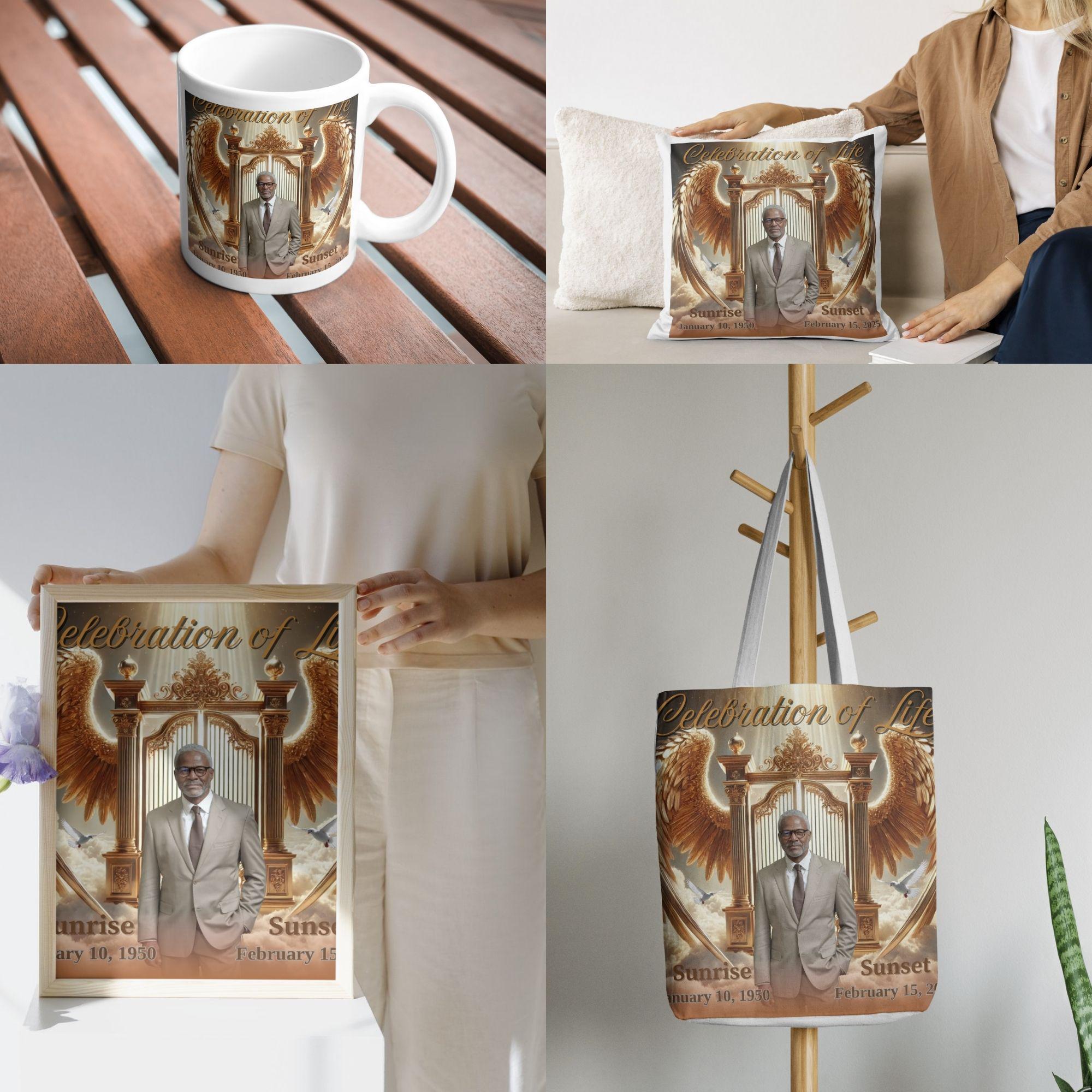 4 Memorial-digital Templates for Your Special Memorial Photo, Template ...