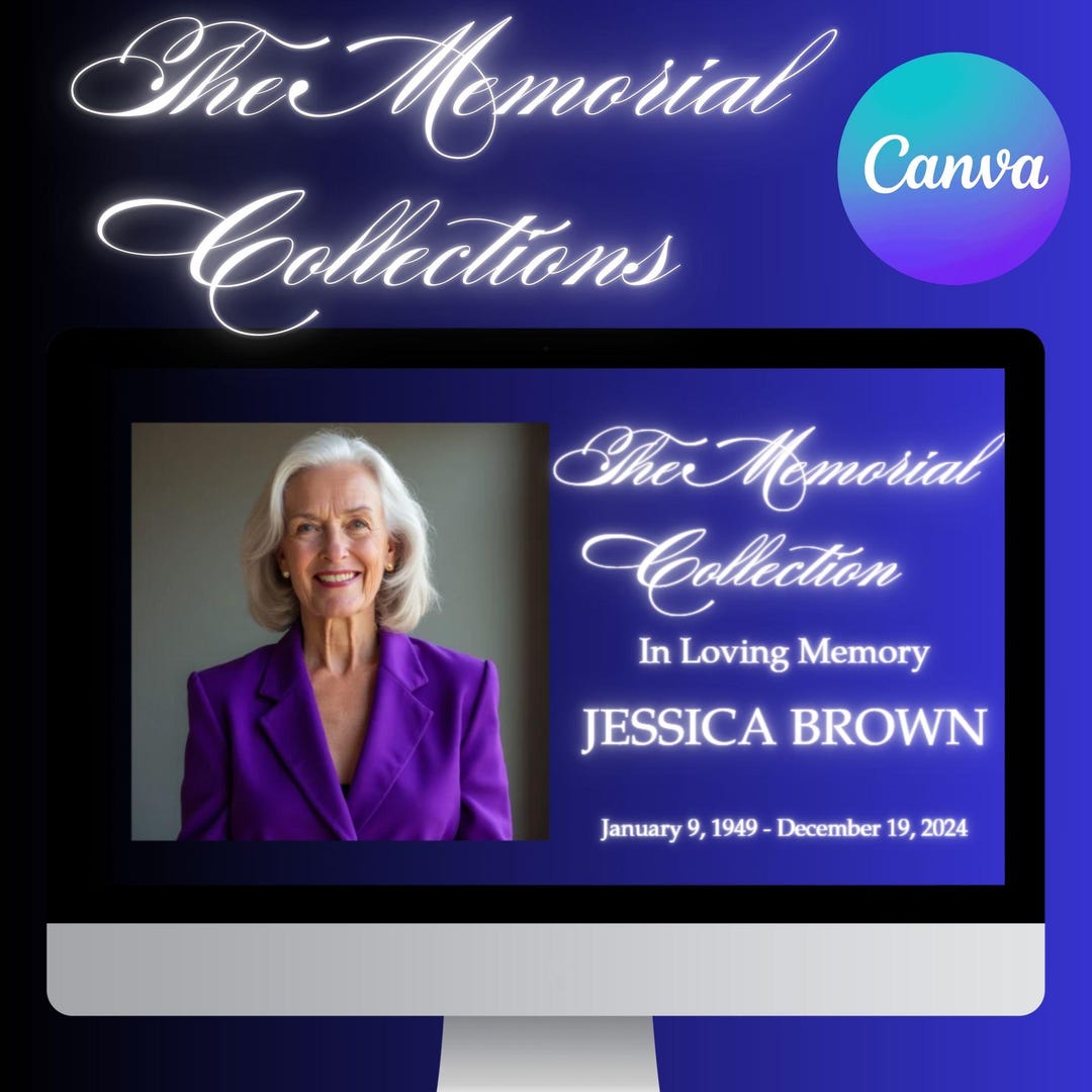 In Loving Memory Photo Slideshow Template | Memorial Video | Minimalist ...