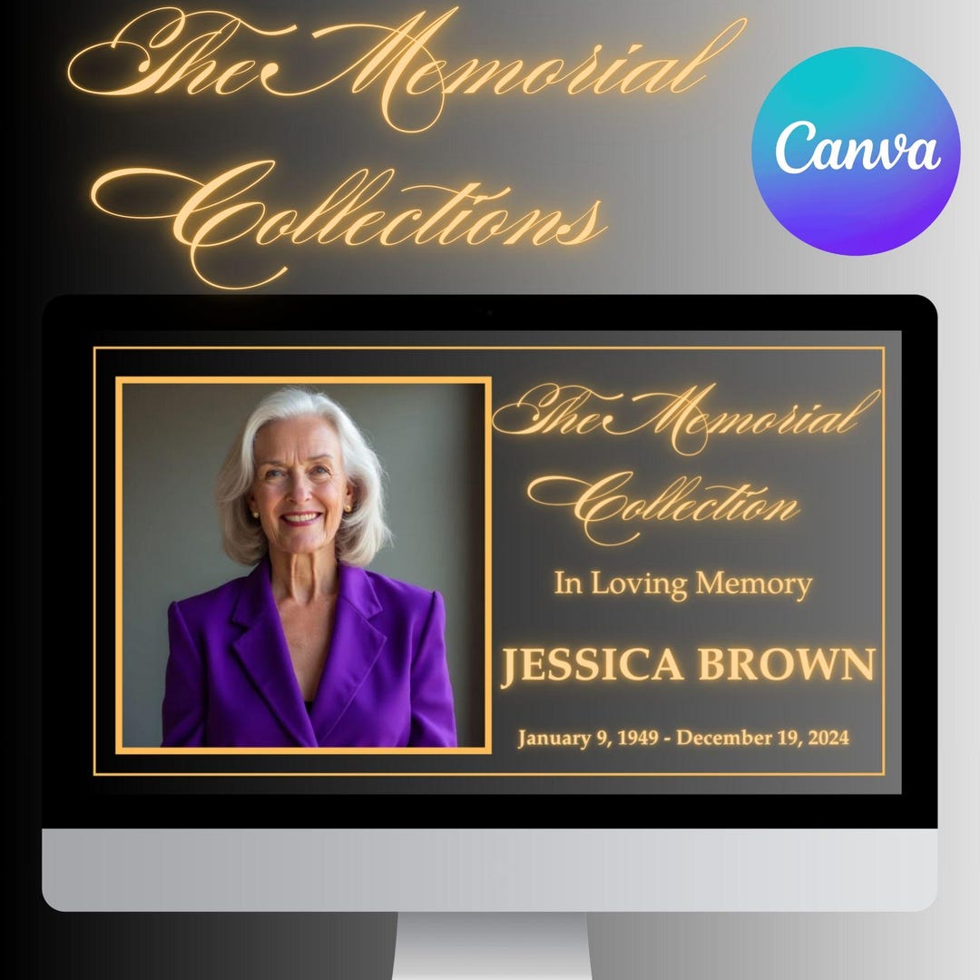 In Loving Memory Photo Slideshow Template | Memorial Video | Minimalist ...