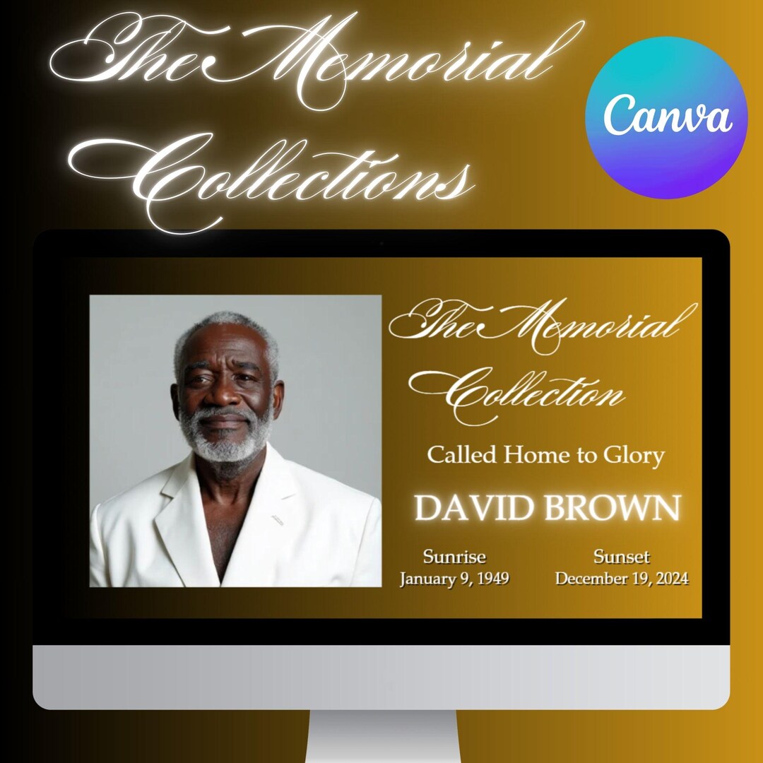 Elegant Funeral Photo Slideshow Template | Memorial Video | Minimalist ...