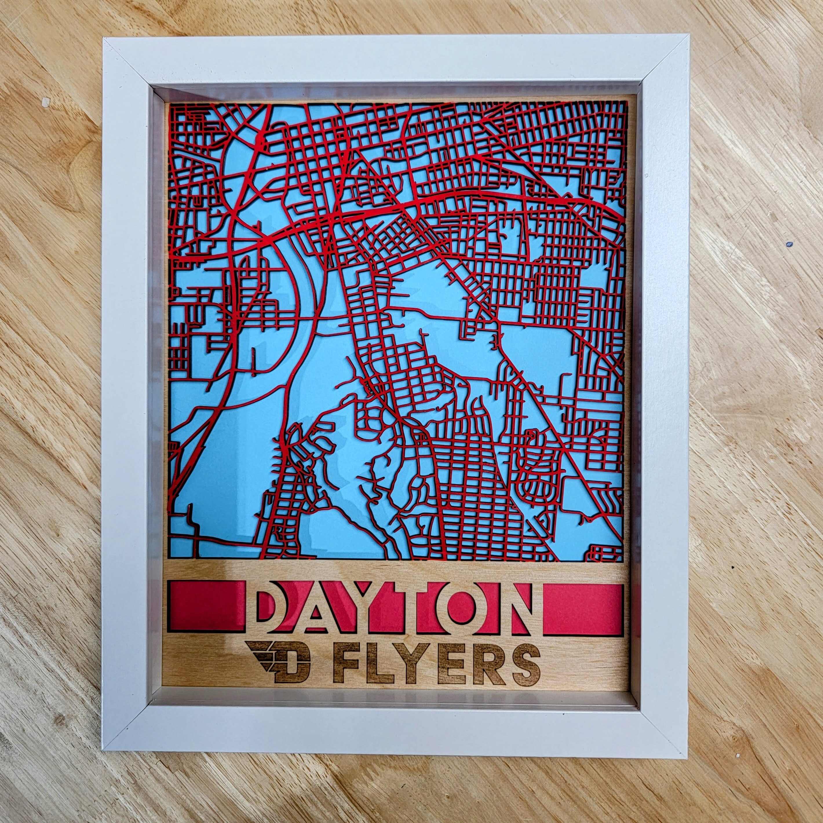 Custom College Wood Map Personalized University Map of College Campus ...