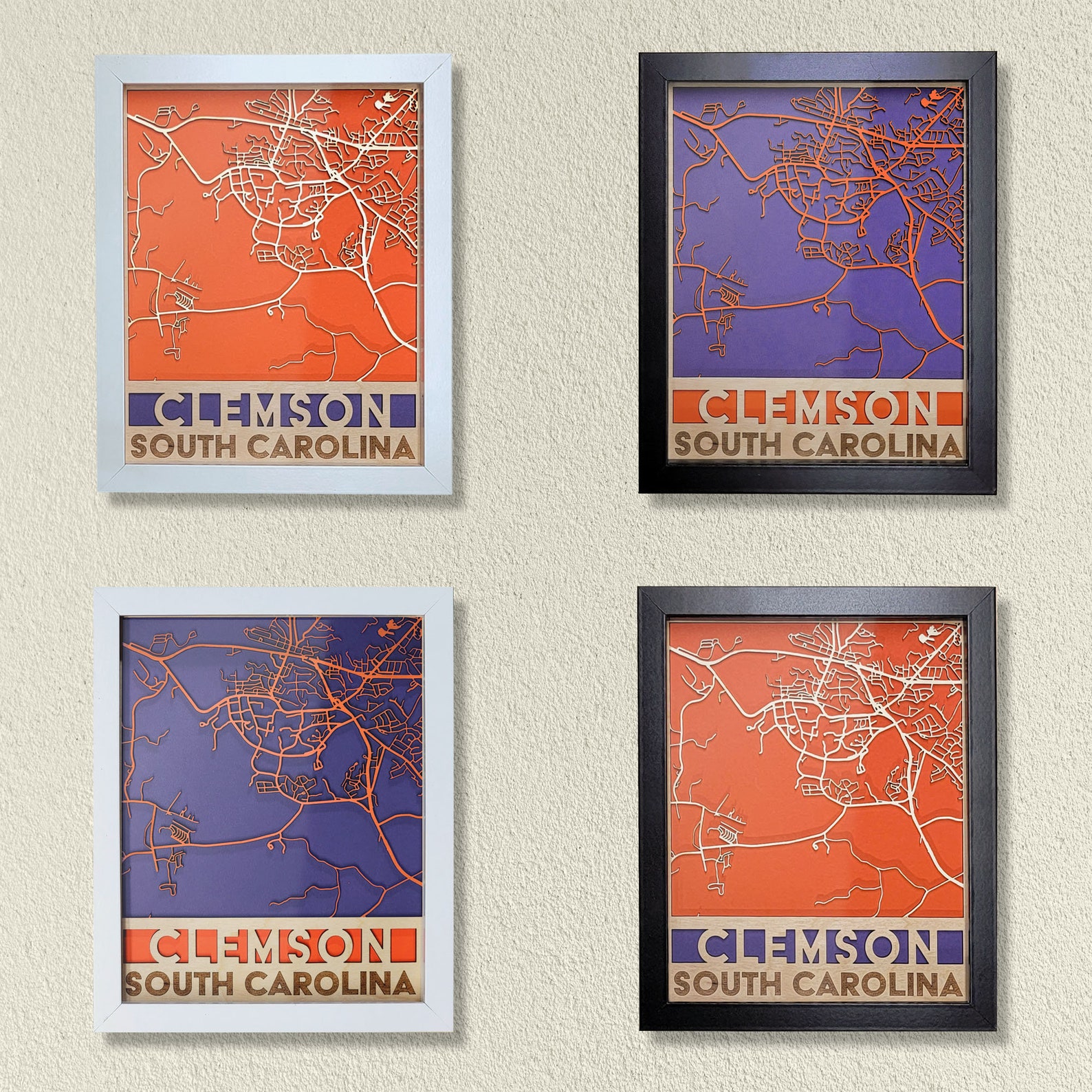 Custom College Wood Map Personalized University Map of College Campus ...