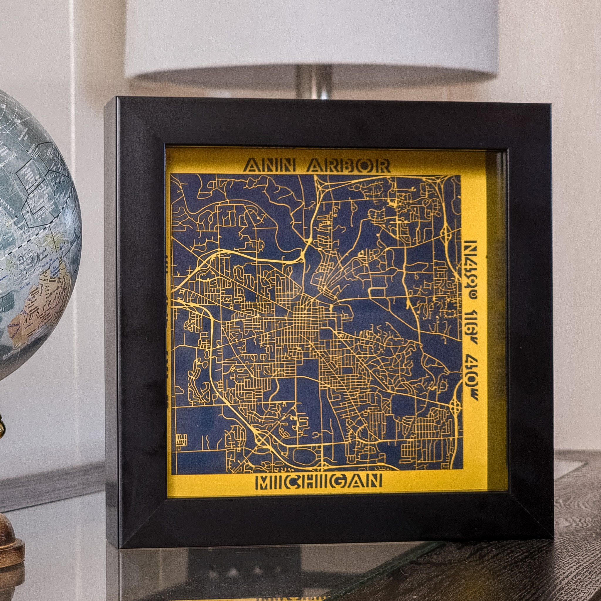 Ann Arbor Map Ann Arbor Michigan College Campus Map Maize and Blue ...