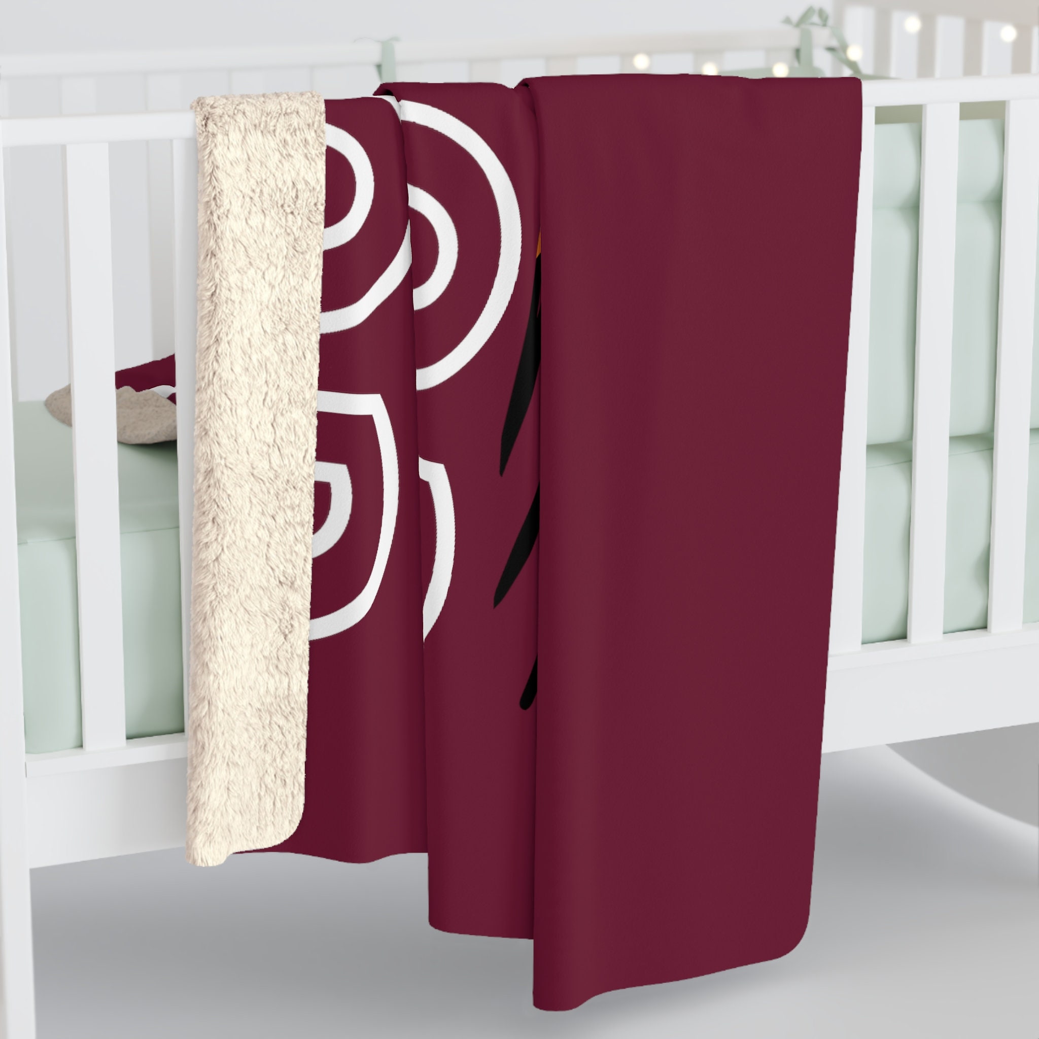 Vtech Blanket Maroon and Orange Fleece Blanket College Dorm Vtech Polar ...