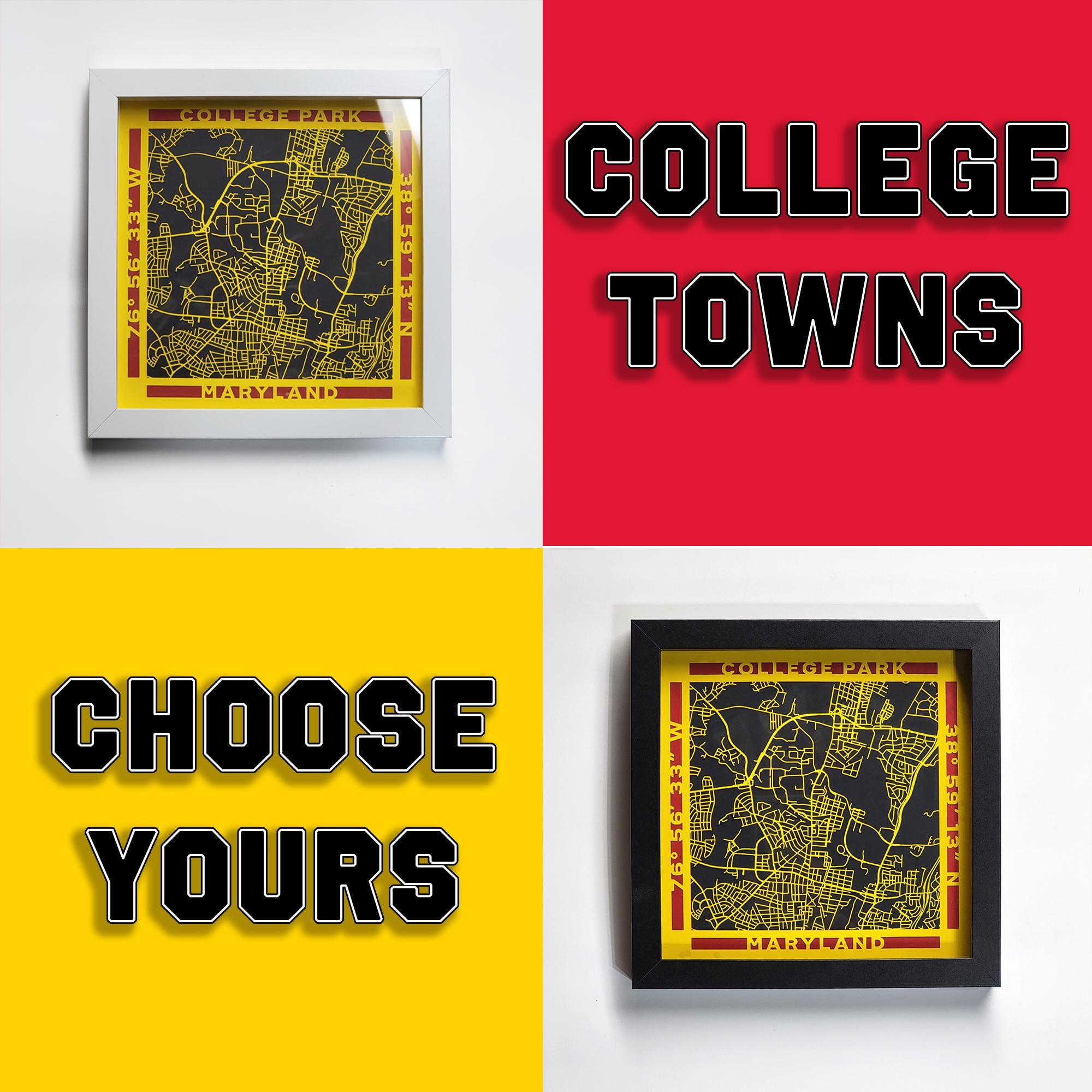 Personalized College Papercut Map of College Campus Personalized ...