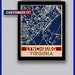 University Radford Va Map Radford Virginia Wood Map Framed University ...