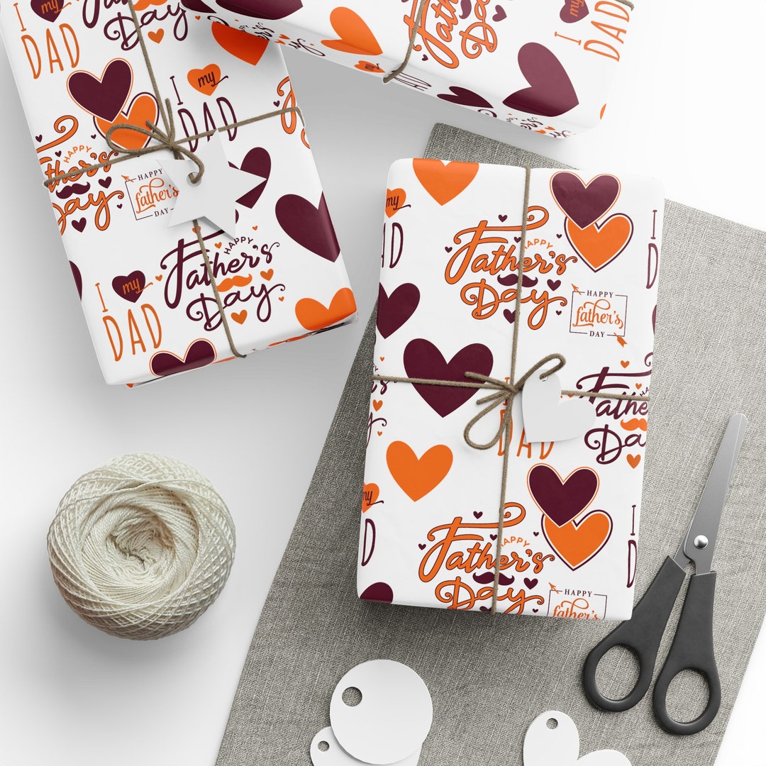Father's Day Wrapping Paper for Dad Gift for Dad Wrap Paper for Fathers ...