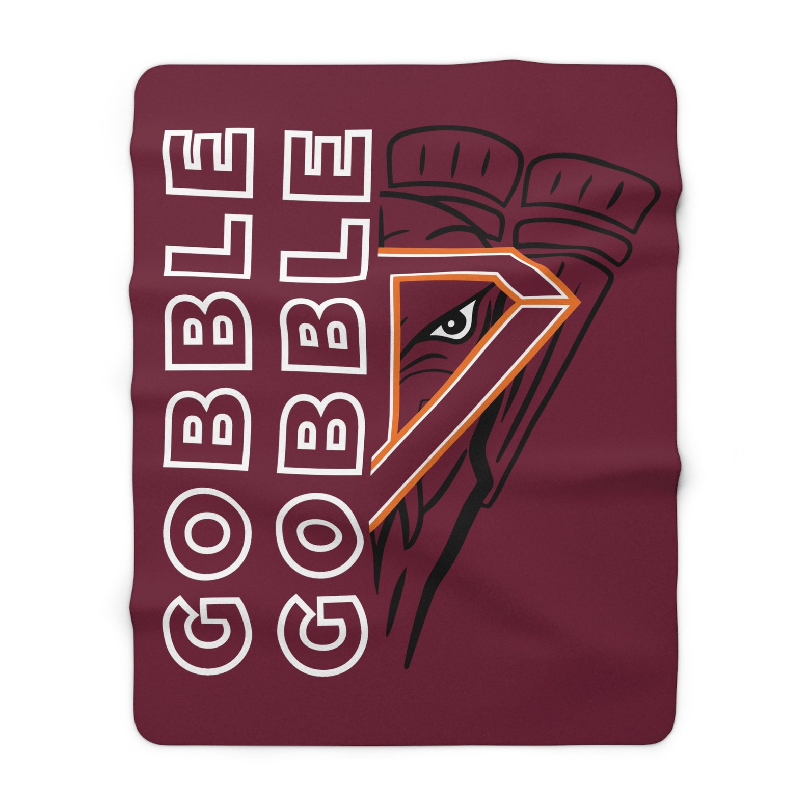 Vtech Blanket Maroon and Orange Fleece Blanket College Dorm Vtech Polar ...
