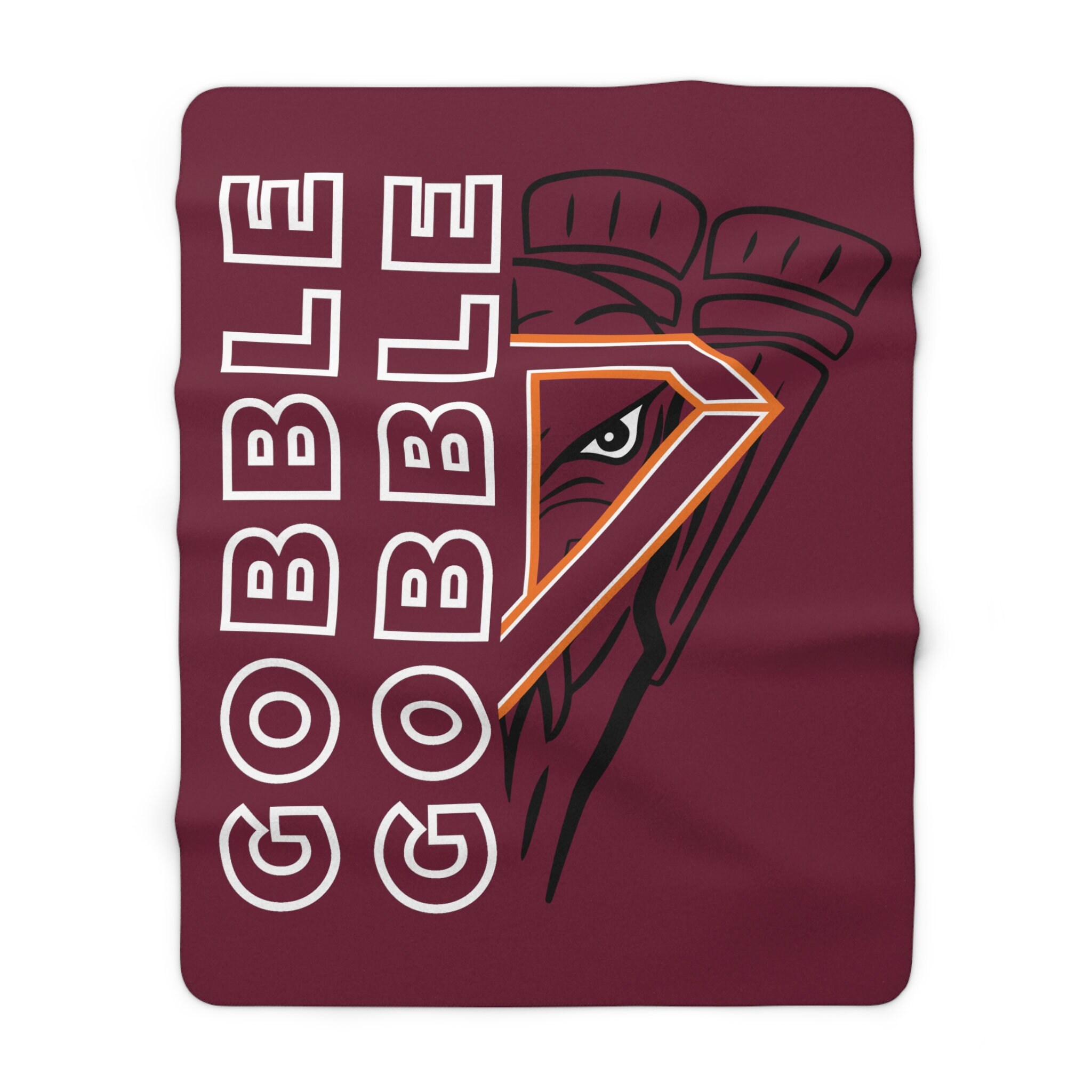 Vtech Blanket Maroon and Orange Fleece Blanket College Dorm Vtech Polar ...