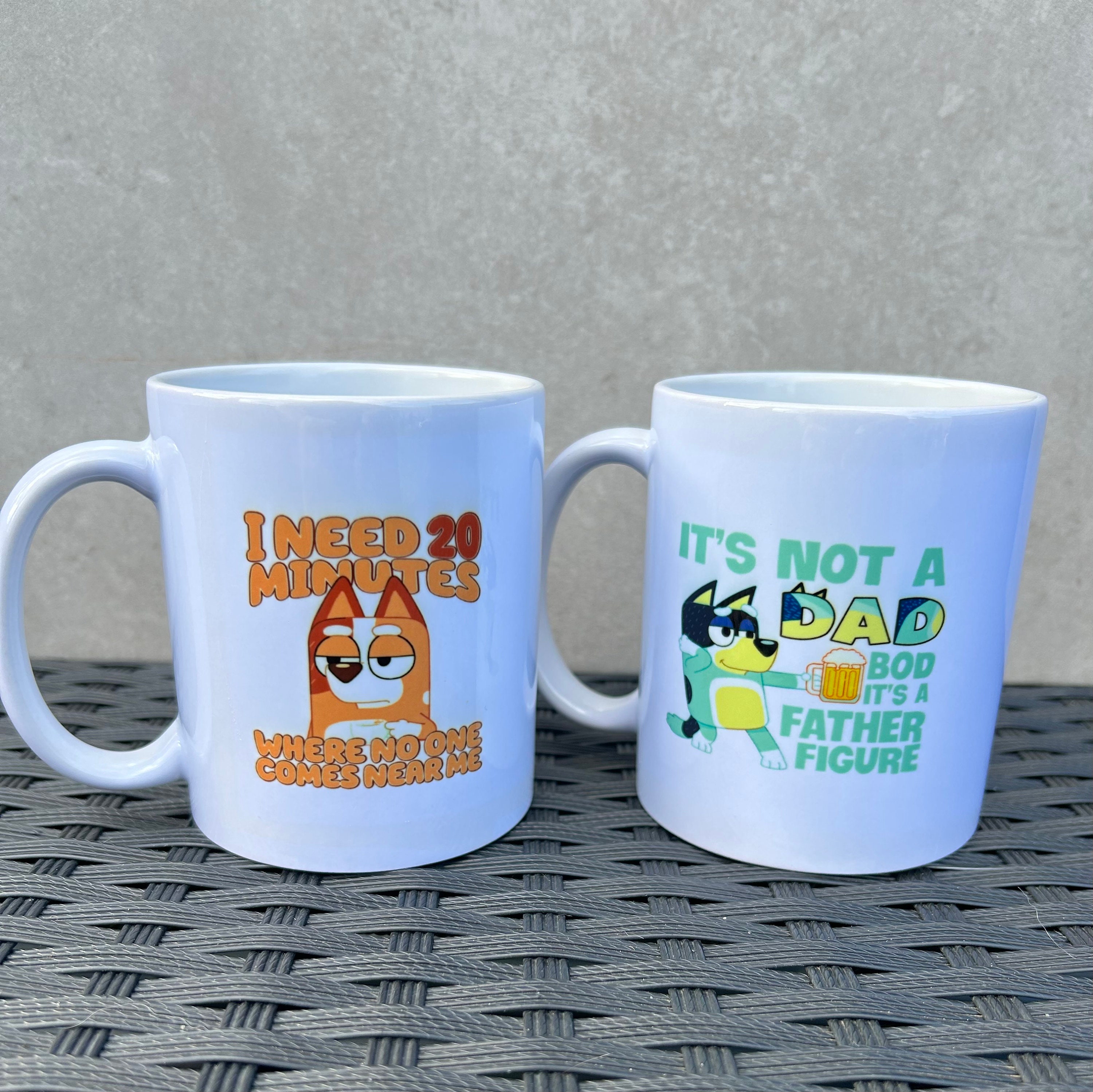 Bluey Dad Mug, Bluey Dad Bandit Mug, Fathers Day Gifts, Bluey Cup ...
