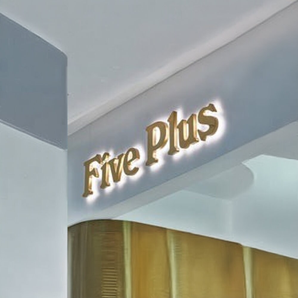 3D Metal Sign Backlit Backlit Business Sign Illuminated Letters Led ...