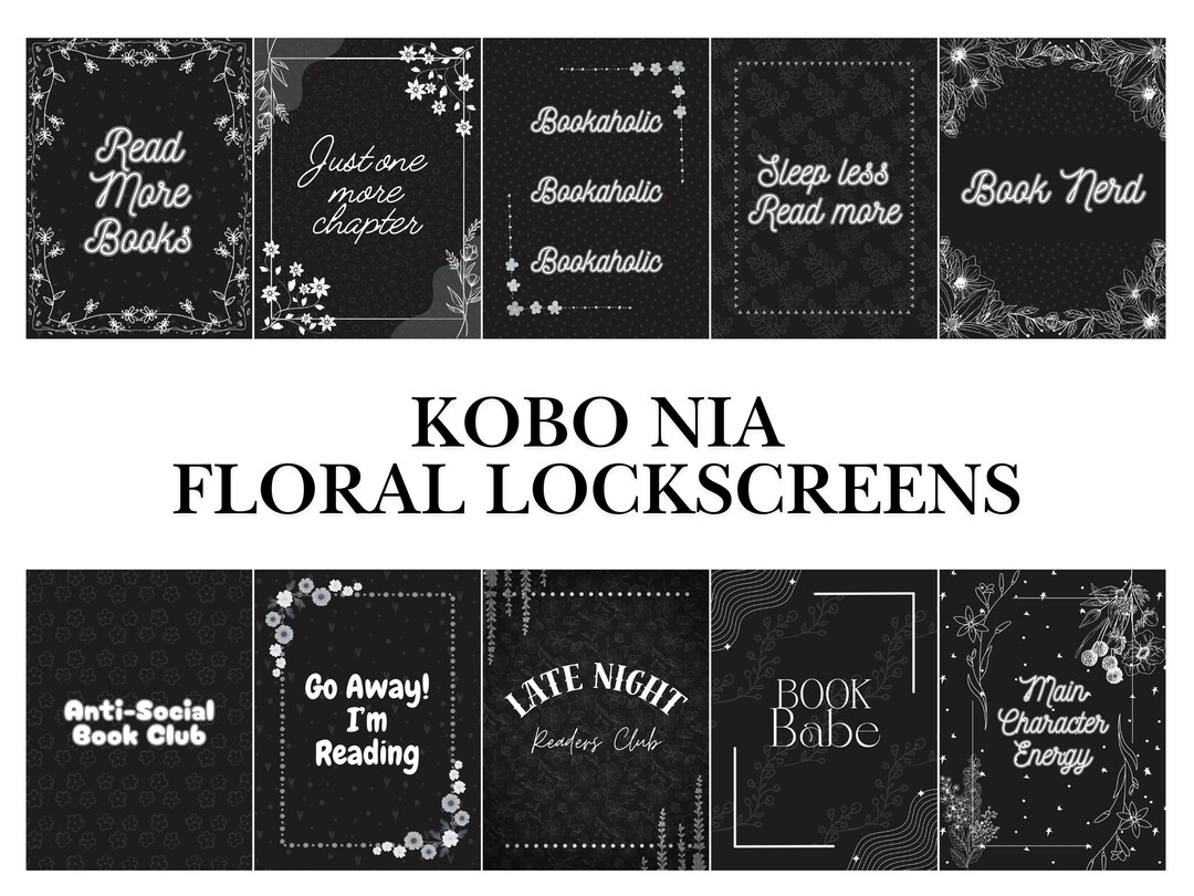 10 Floral Kobo Nia Lock Screen - Etsy