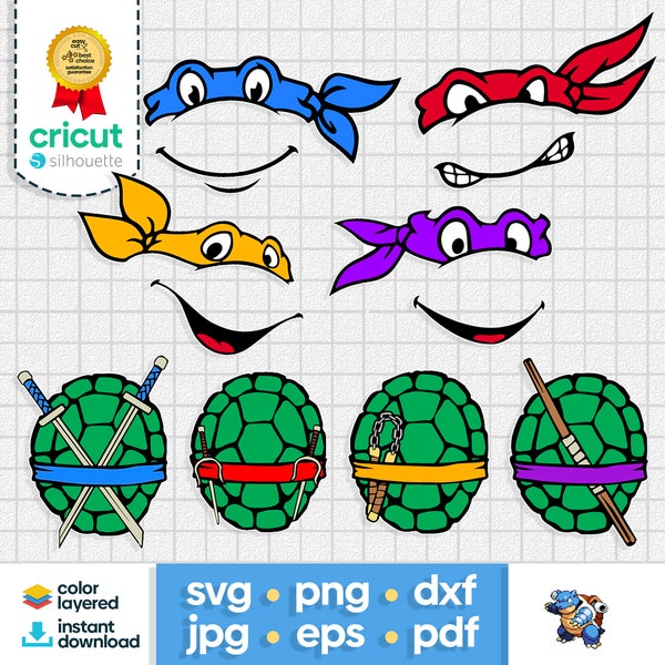 Tmnt Costume Svg - Etsy