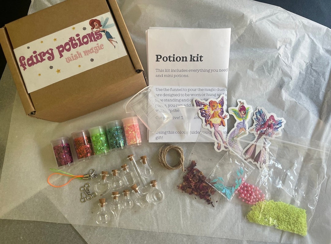 Make Your Own Fairy Potions Wish Magic Spells Kids Fun Craft Set Kit ...