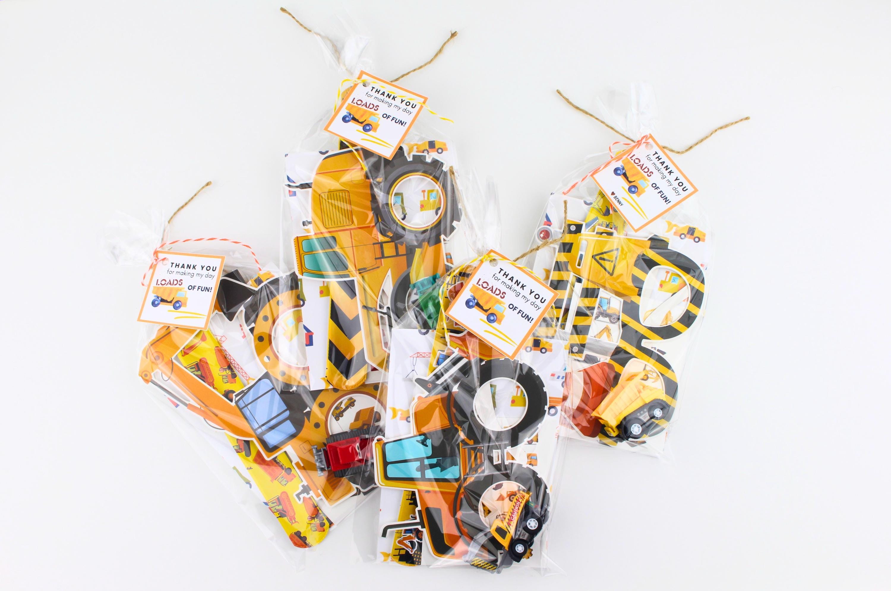Construction Party Favor Bag: Pre-assembled | Pull Back Vehicles ...