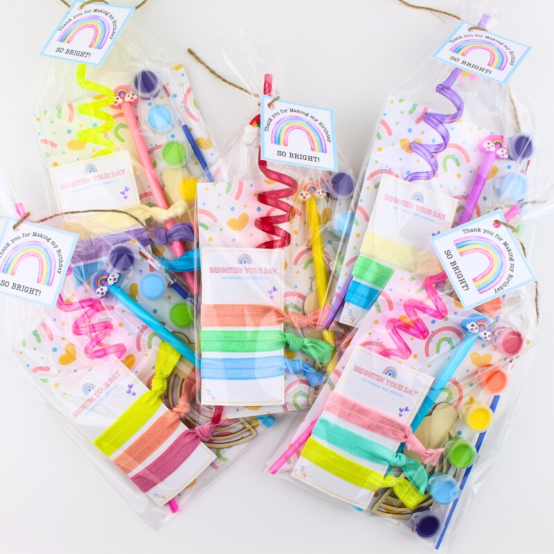 Rainbow Party Favor Bags - Etsy