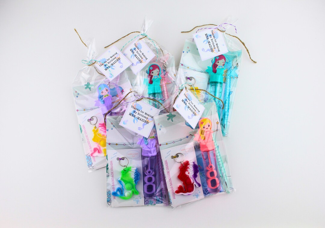Mermaid Party Favor Pre-assembled Favor Mermaid & Pirate Party Mermaid ...