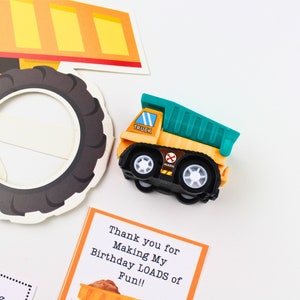 Construction Party Favor Bags Pre-assembled Bag Includes 5 Unique Gifts ...