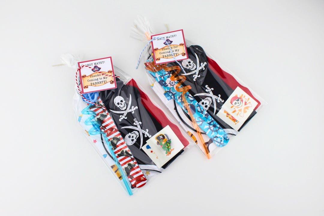 Pirate Party Favor Bags | Pre-assembled Favor | Pirate & Mermaid Party ...