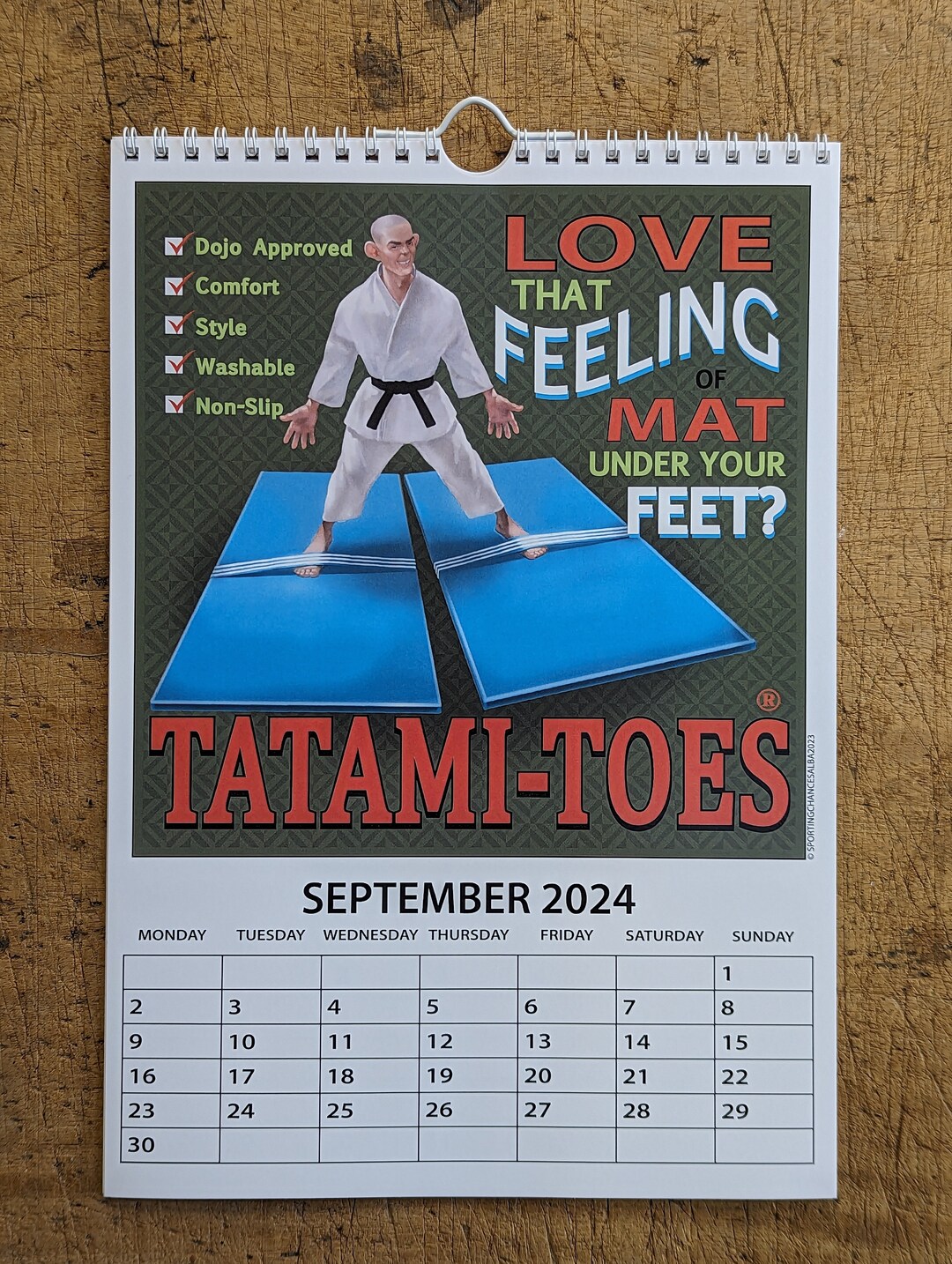 Judo & Jujitsu Calendar - A4 Size With Hilarious Pun Images - Etsy UK