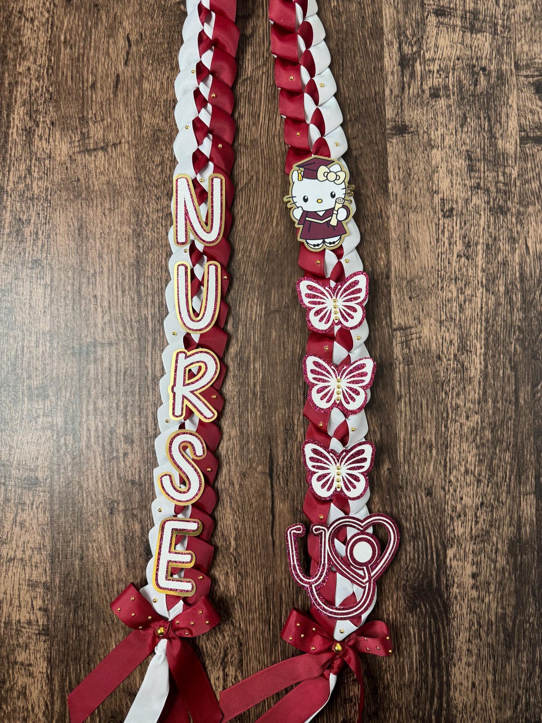 Graduation Lei Promotion Gift Lei Senior Night Gift Lei Braided Ribbon ...