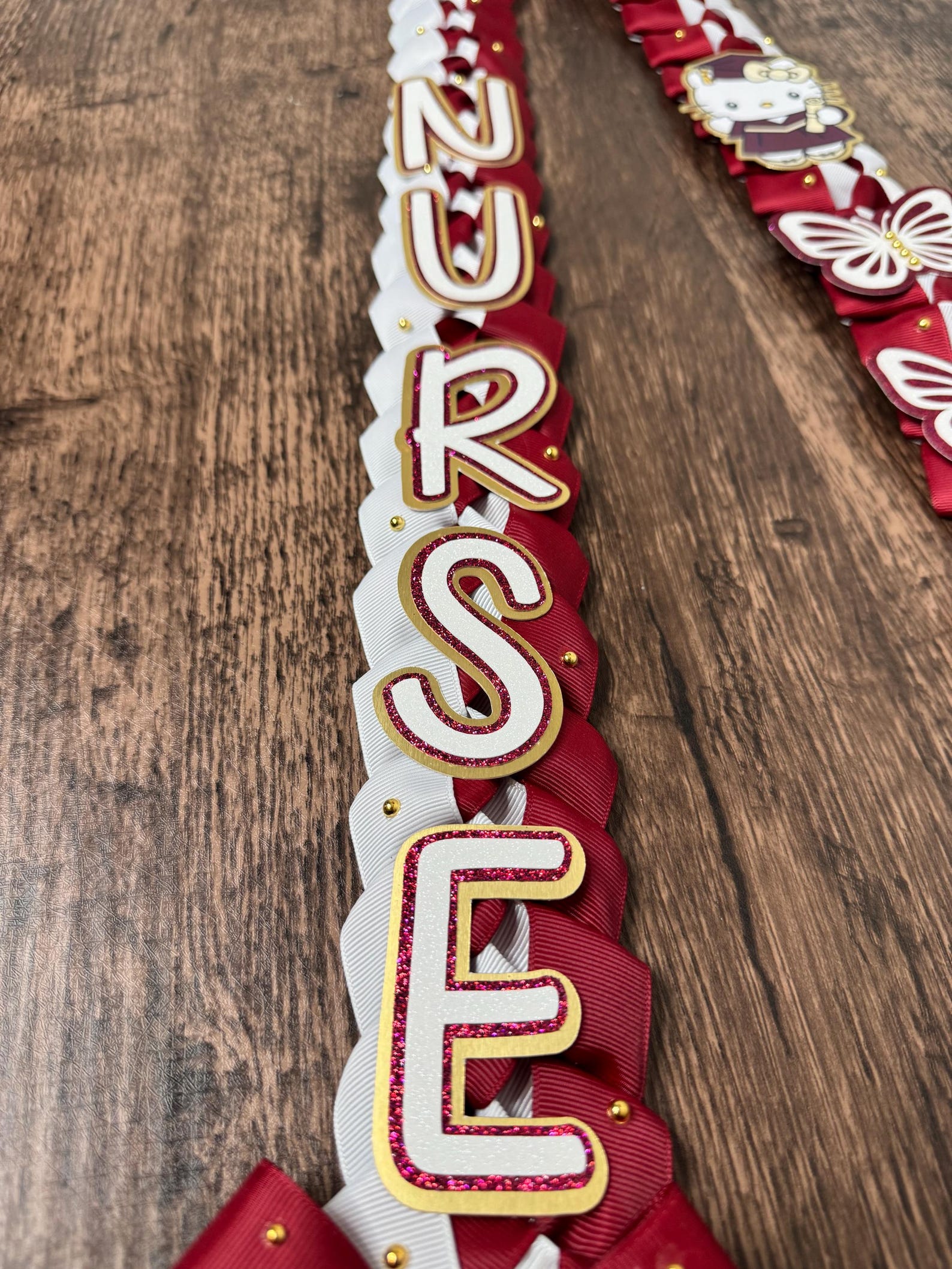 Graduation Lei Promotion Gift Lei Senior Night Gift Lei Braided Ribbon ...