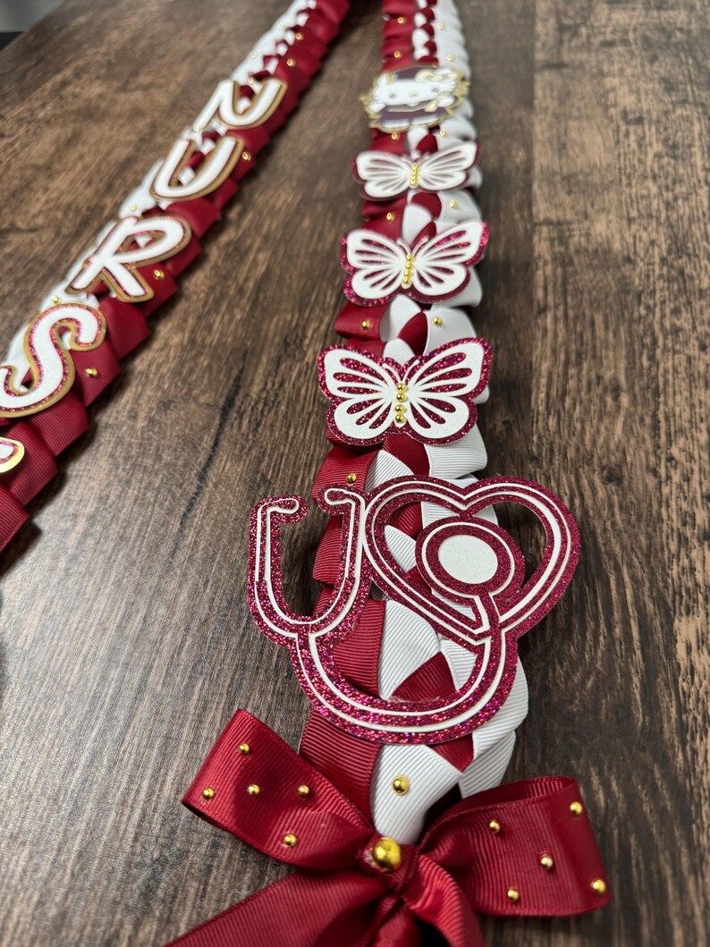 Nurse Graduation Lei: Handcrafted Ribbon Braid With Custom Accents - Etsy