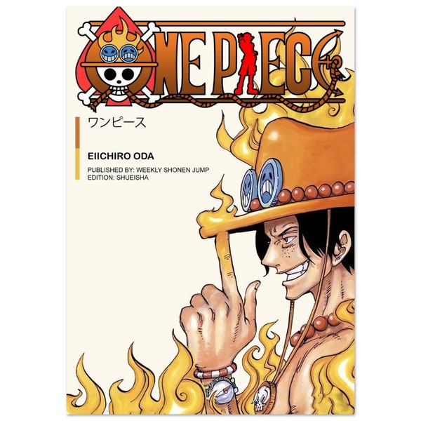Ace One Piece Poster - Etsy UK